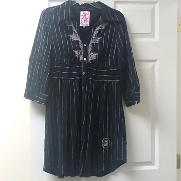 English Laundry | Dresses | English Laundry Shirt Dress Tunic Black And ...
